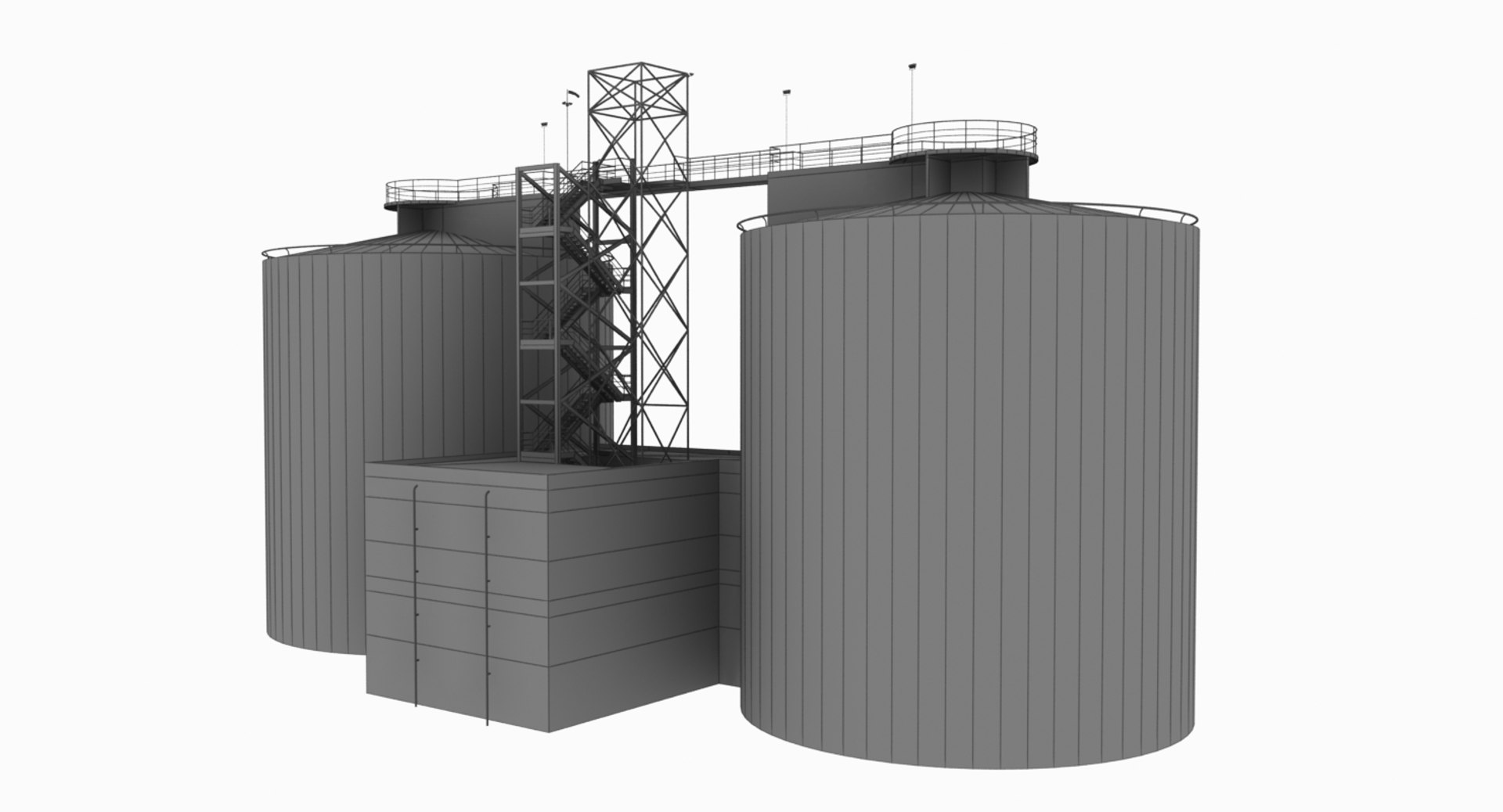 Storage tank 3D - TurboSquid 1400791