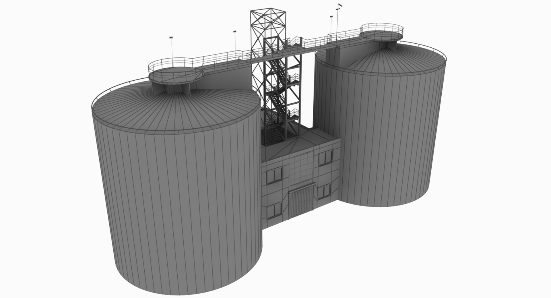 Storage tank 3D - TurboSquid 1400791