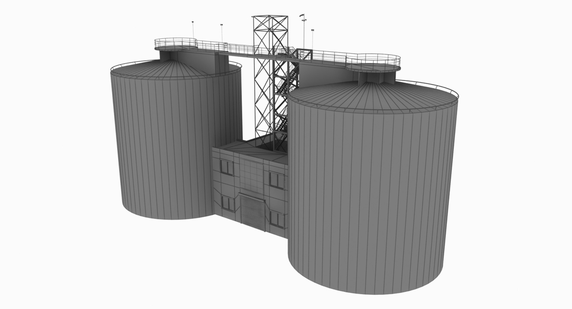 Storage tank 3D - TurboSquid 1400791
