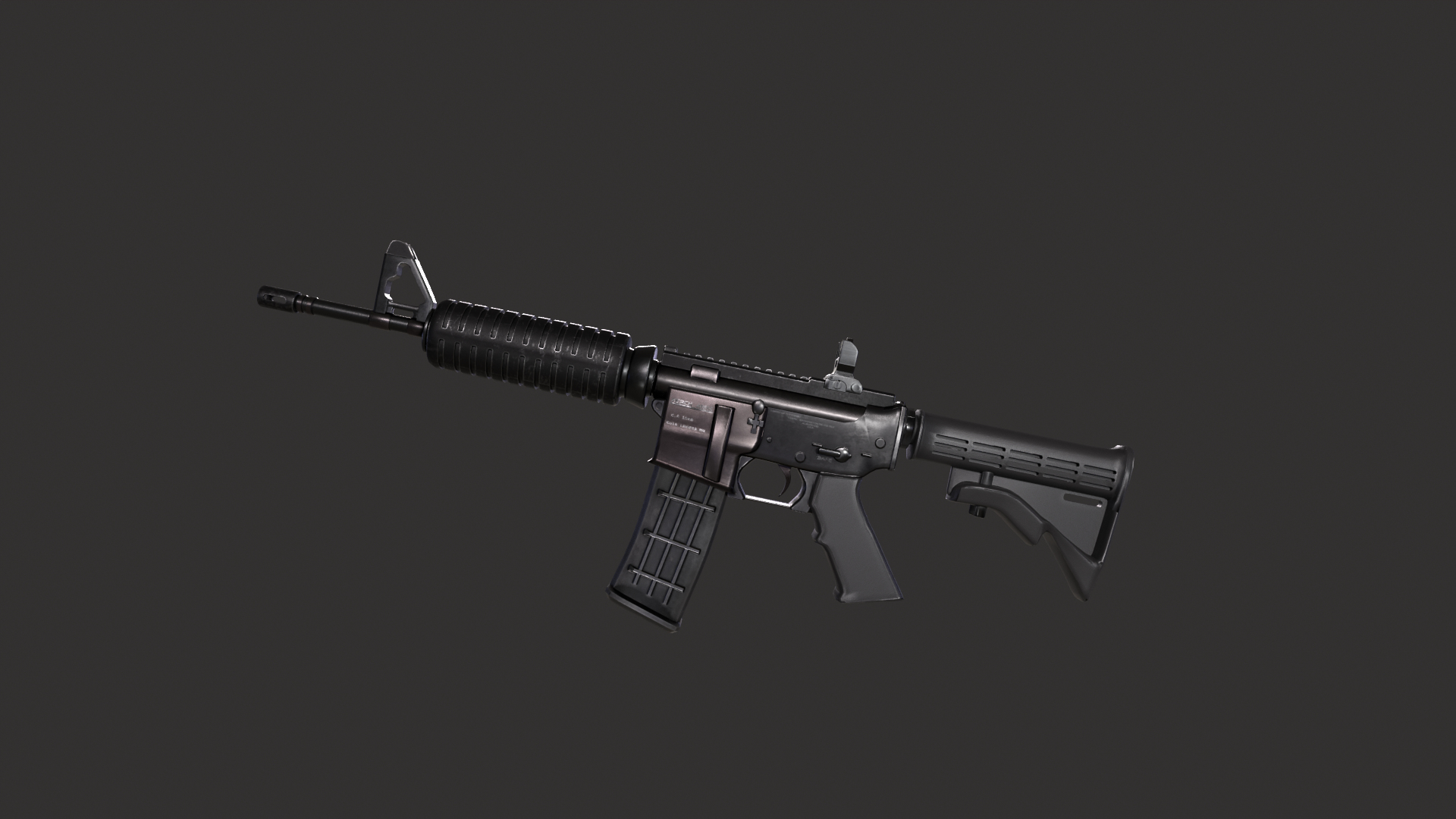 3D M4 Commando Gun - TurboSquid 2555075
