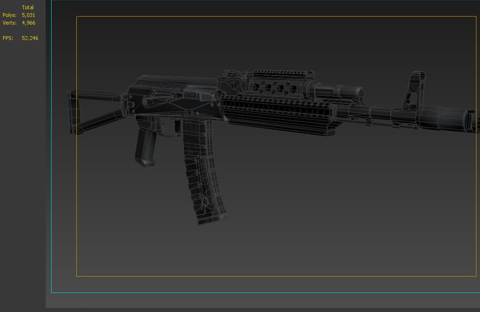 3D Assault Rifle Akms Ak 47 - TurboSquid 1554556