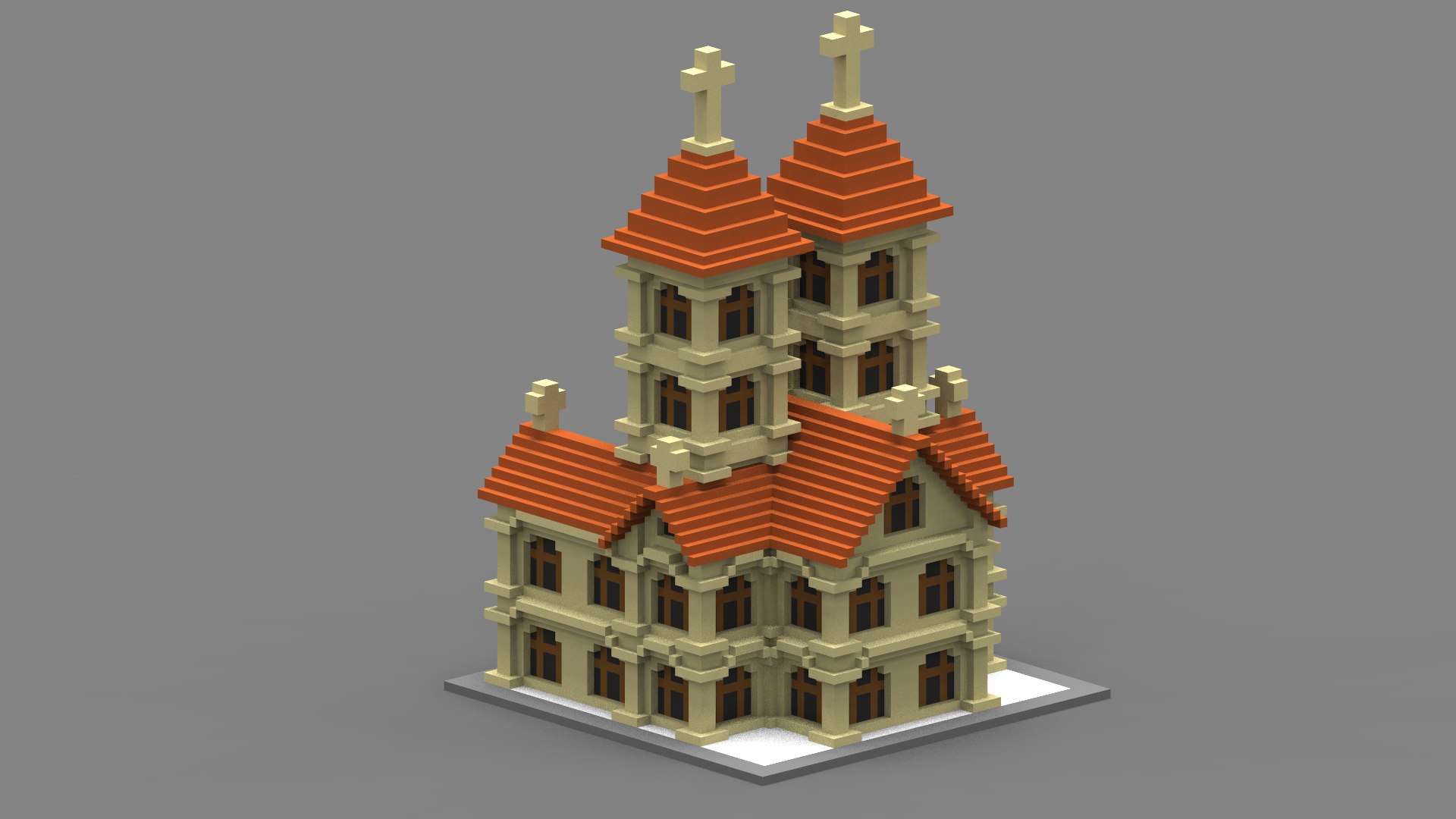 Voxel House 3D Model - TurboSquid 1352842