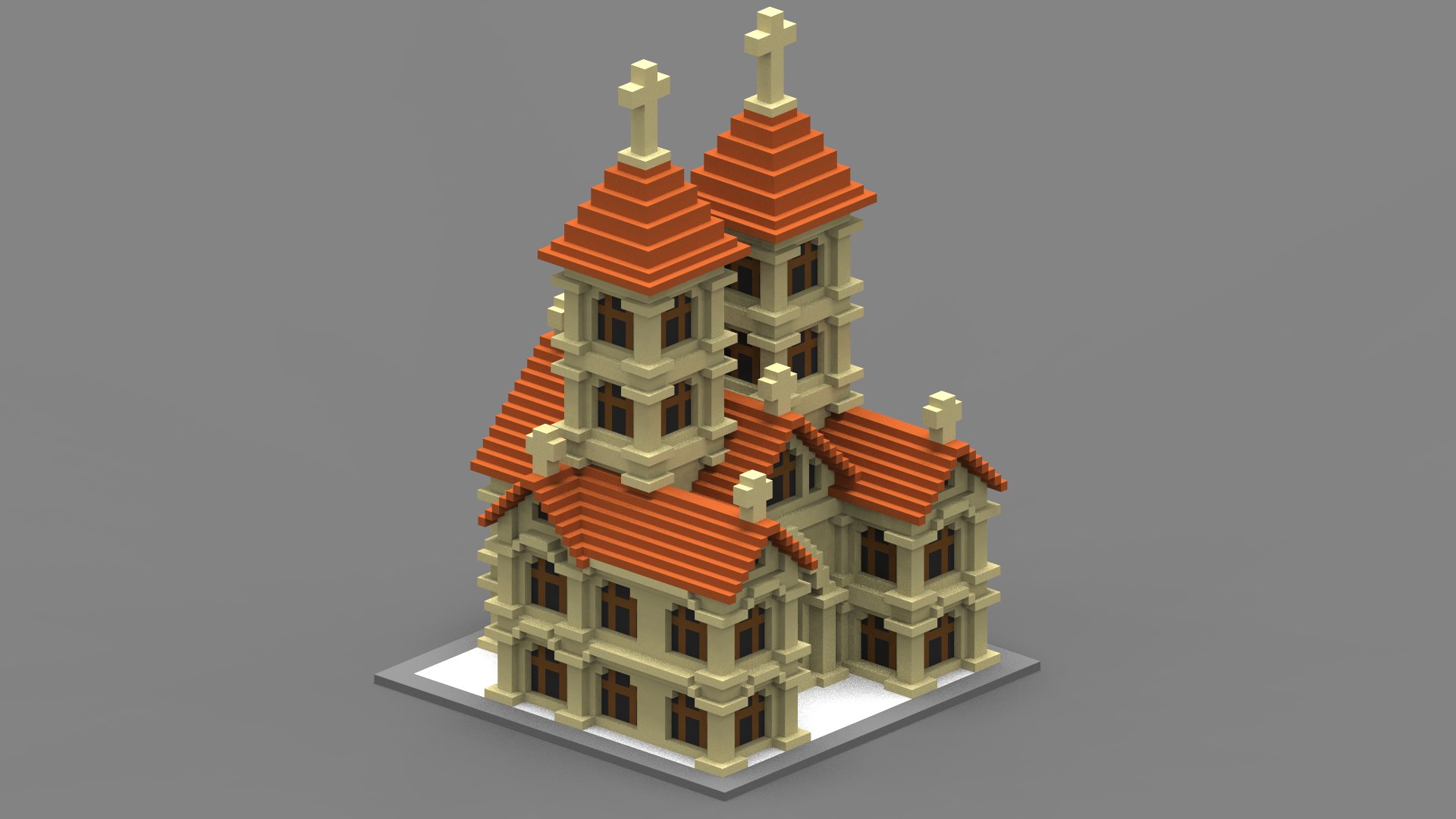 Voxel House 3D Model - TurboSquid 1352842