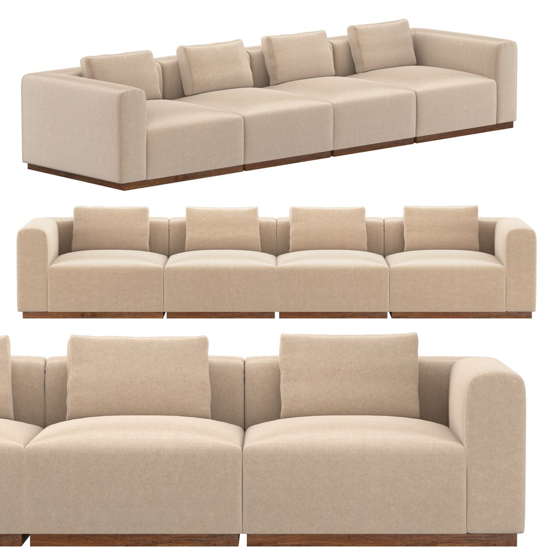 VITTORIO MODULAR SOFA 3D Model - TurboSquid 1967842
