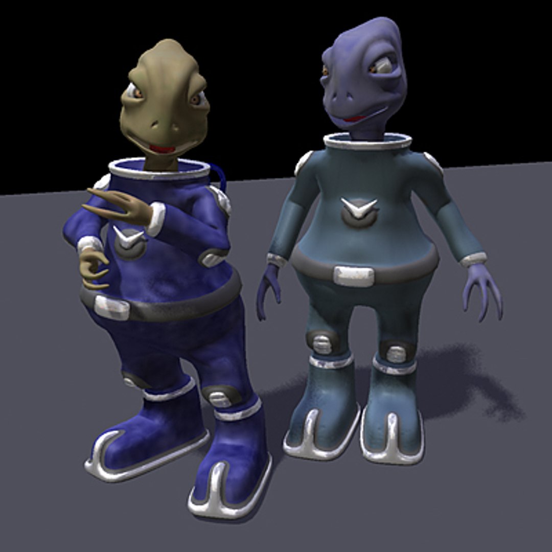 Alien Animation 3d Model