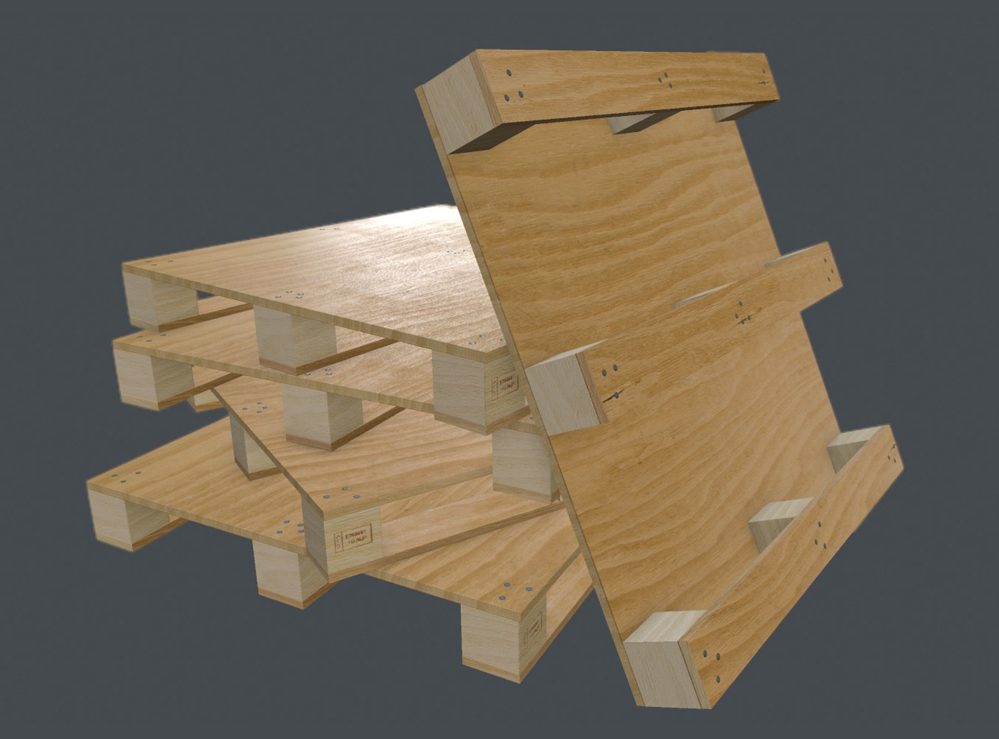 3D Wood Pallet Model - TurboSquid 1199768