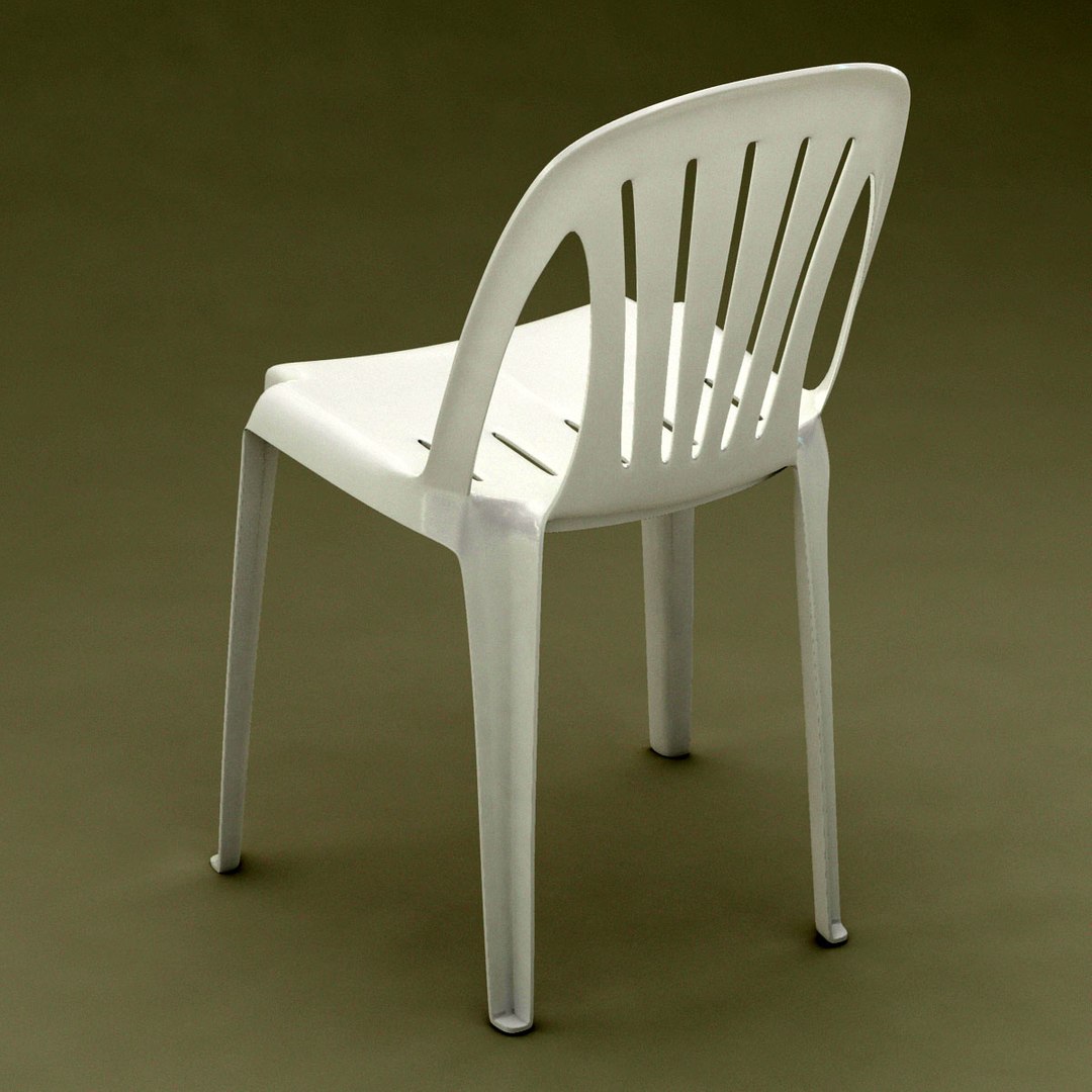 3d Max Realistic Monobloc Chair