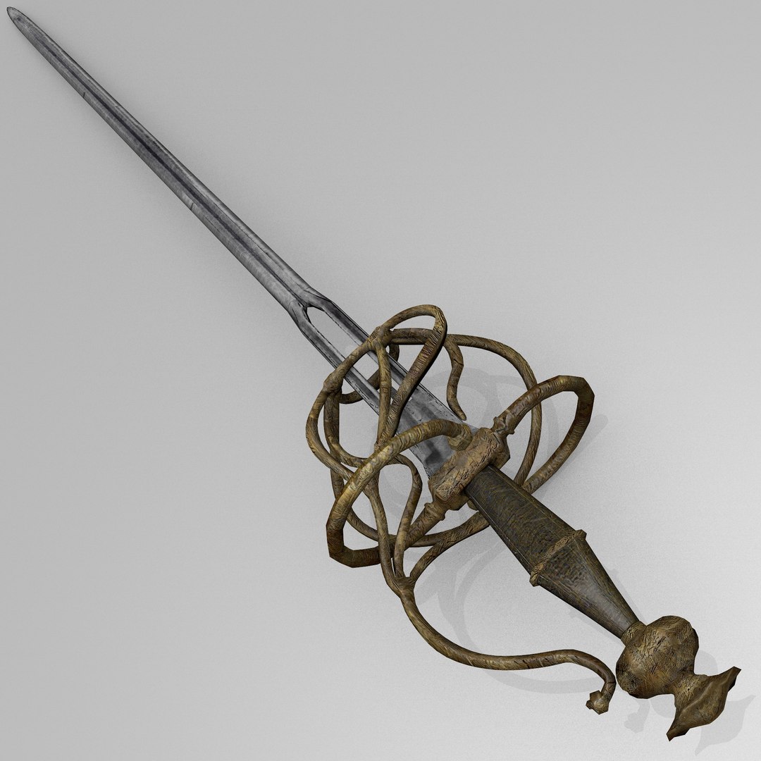 3d Blend Italian Rapier