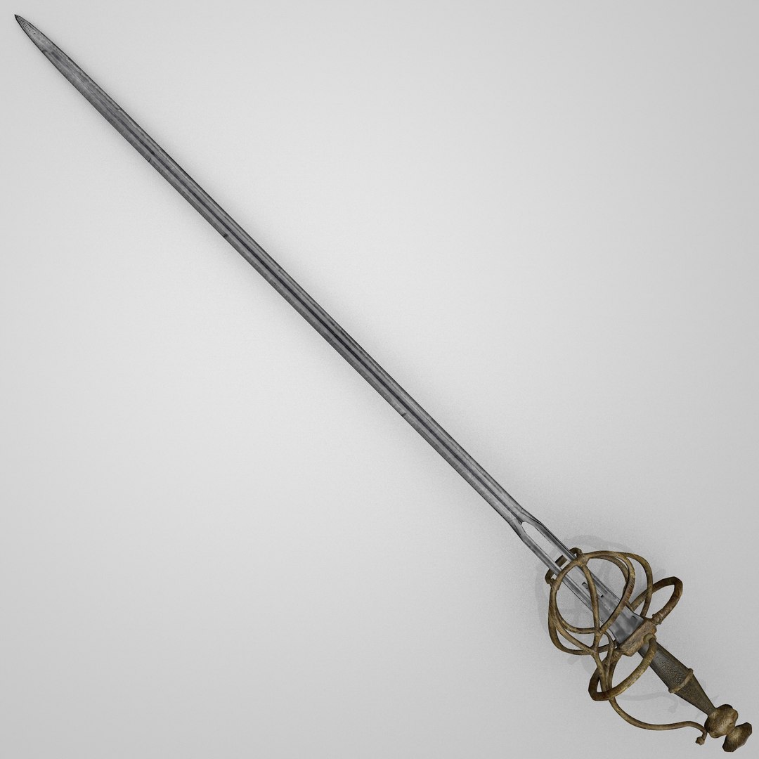3d Blend Italian Rapier