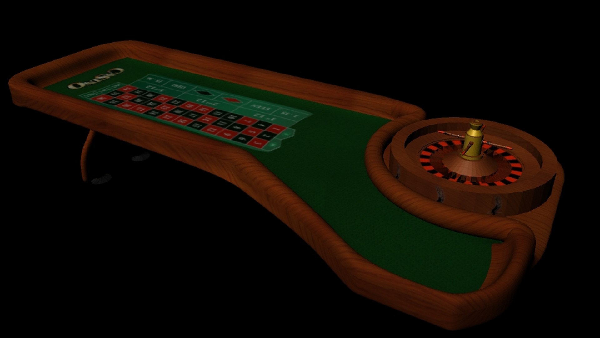 Roulette Table 3d Obj