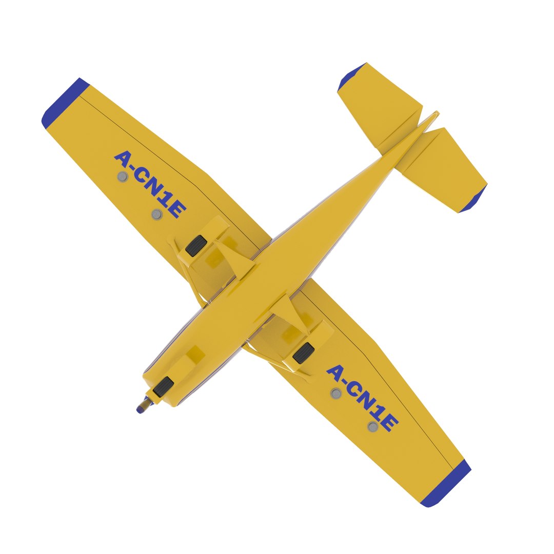 3D Small Airplane Cessna 152 Aircraft Prop Model - TurboSquid 1783357
