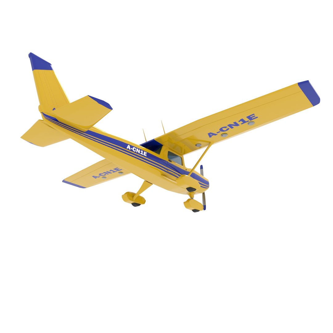 3D Small Airplane Cessna 152 Aircraft Prop Model - TurboSquid 1783357