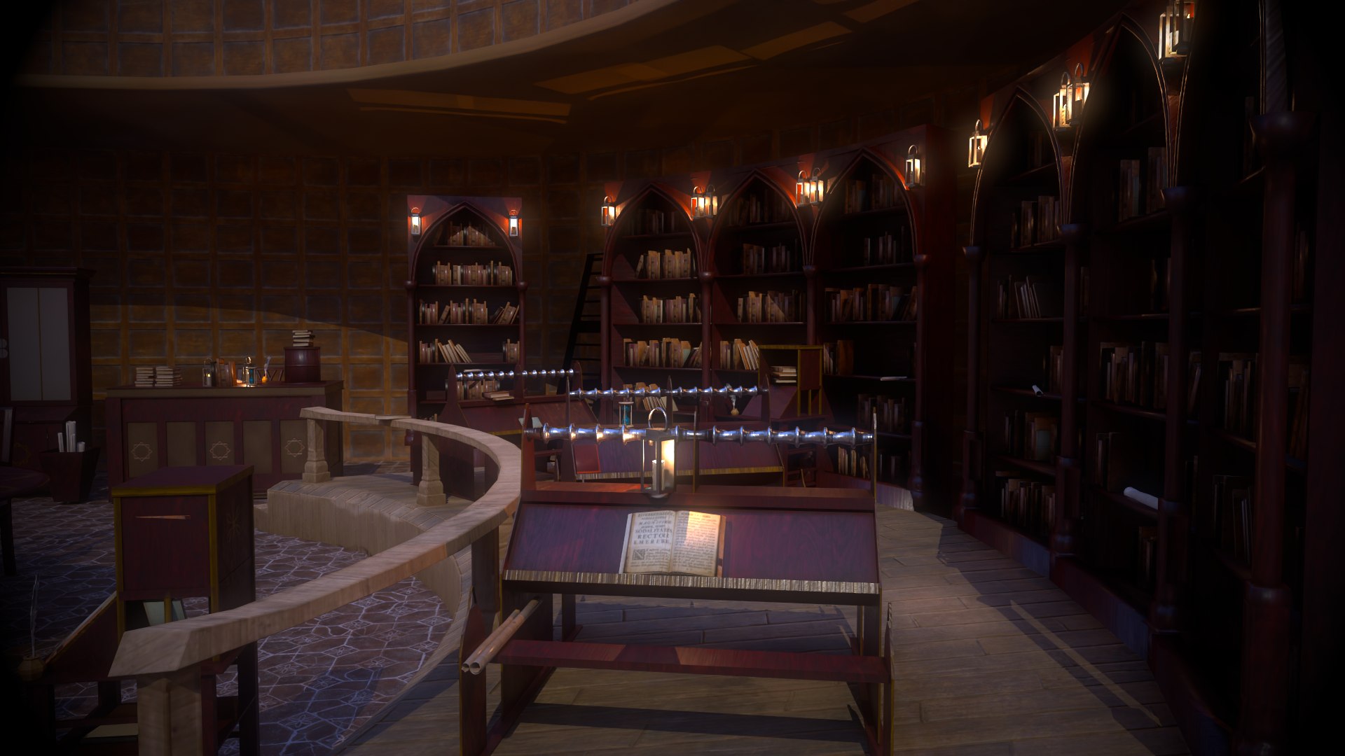 3D Medieval Library Model Pack Mocha Low-poly 3D Model - TurboSquid 1771373
