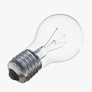3d electric light bulb illuminated
