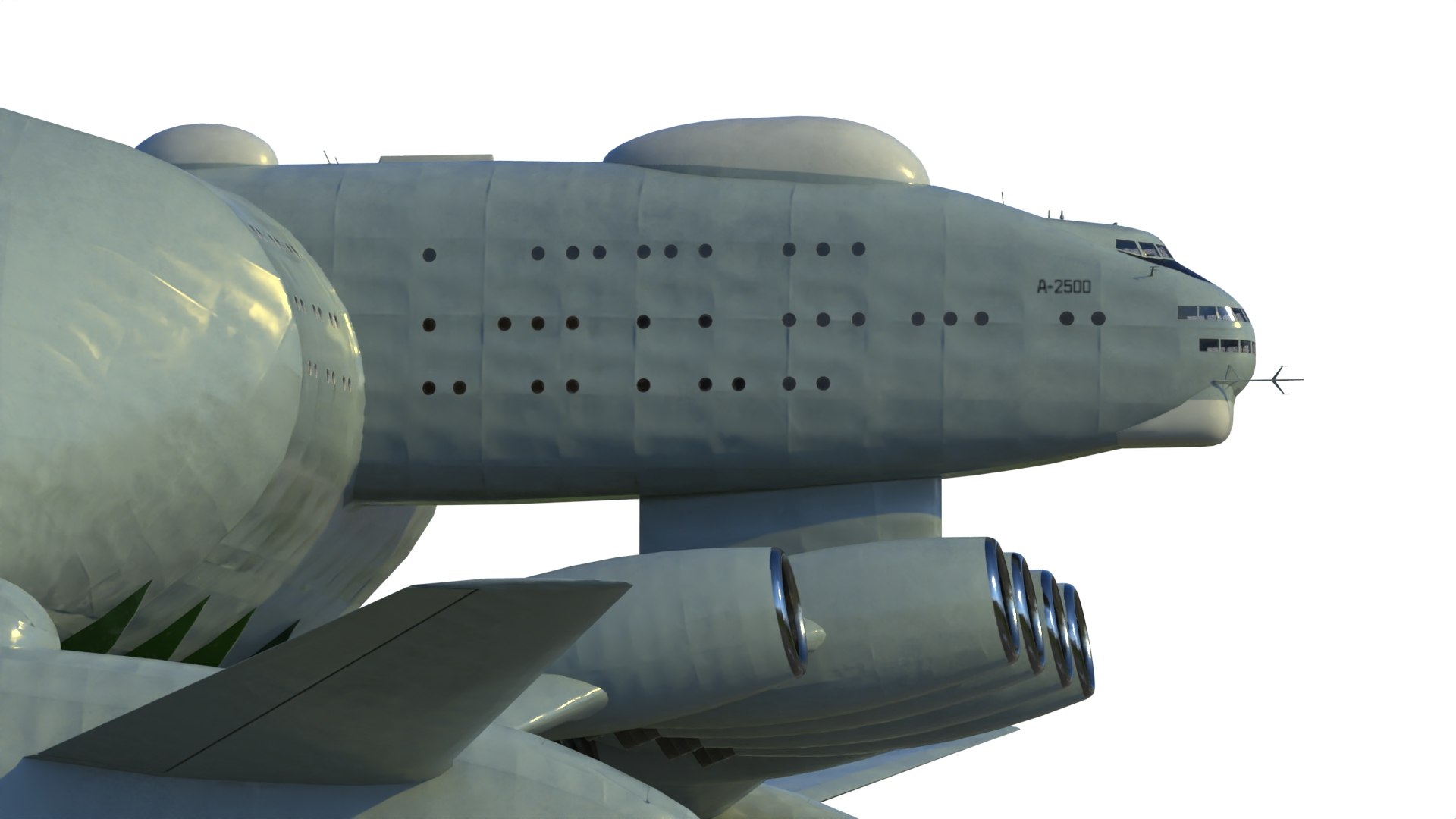 3D Model Bartini A-2500 WIG Aircraft Carrier - TurboSquid 2205515