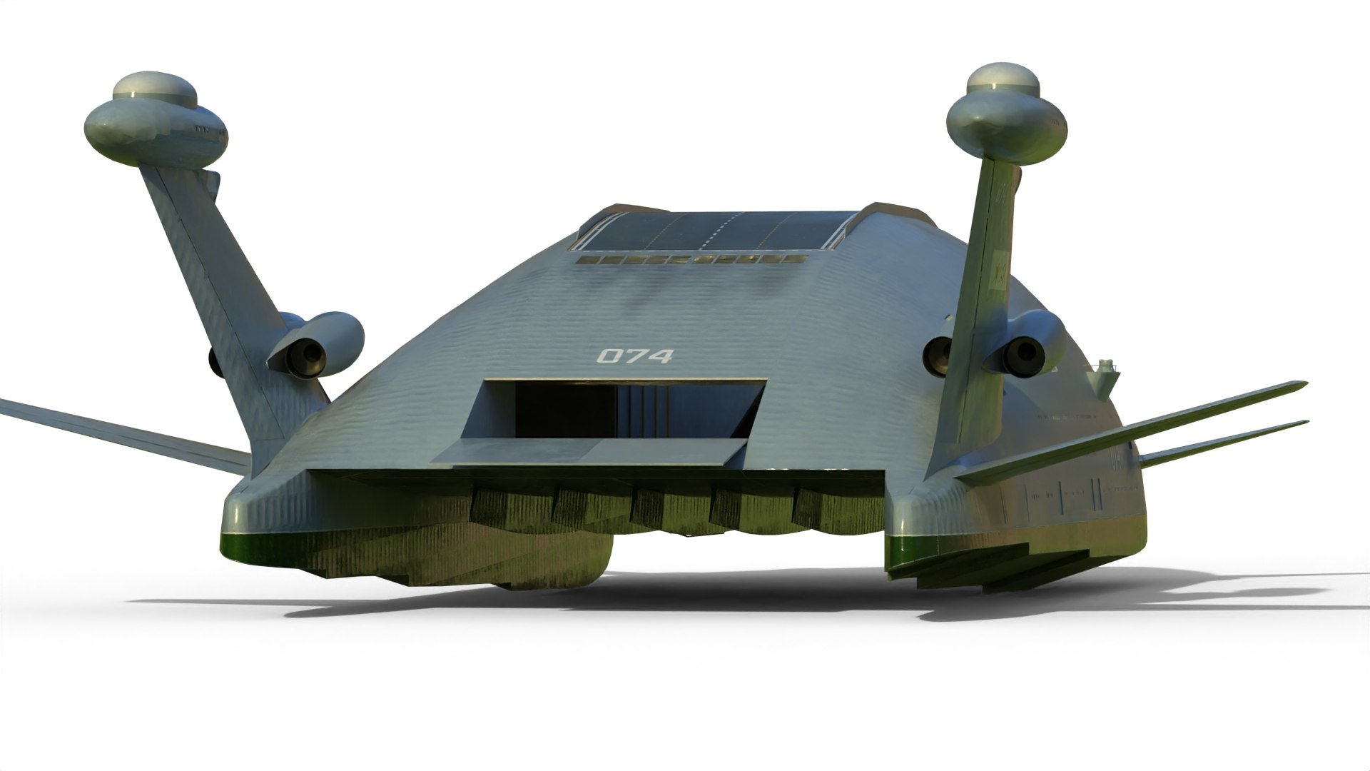 3D Model Bartini A-2500 WIG Aircraft Carrier - TurboSquid 2205515