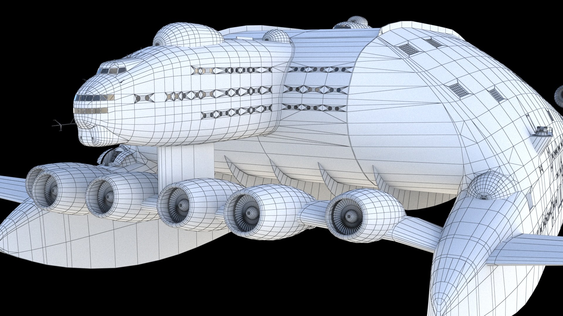 3D Model Bartini A-2500 WIG Aircraft Carrier - TurboSquid 2205515