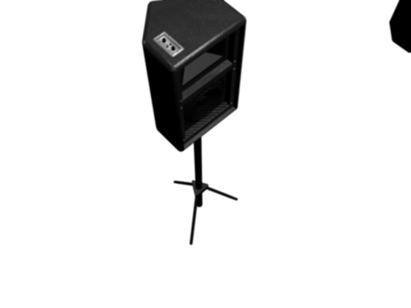 Stage Floor Monitor Speaker 3d Model