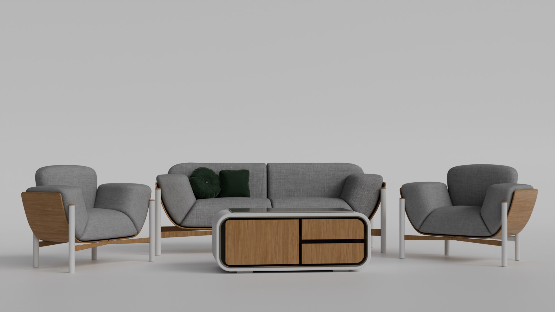Sofa Set Model - TurboSquid 2161651