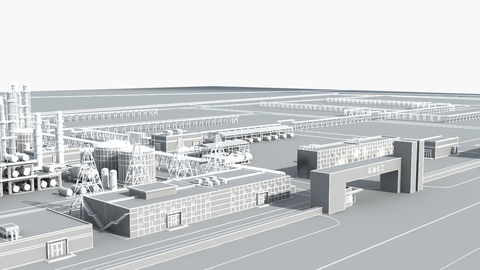 Chemical Plant 2 3D model - TurboSquid 2072629