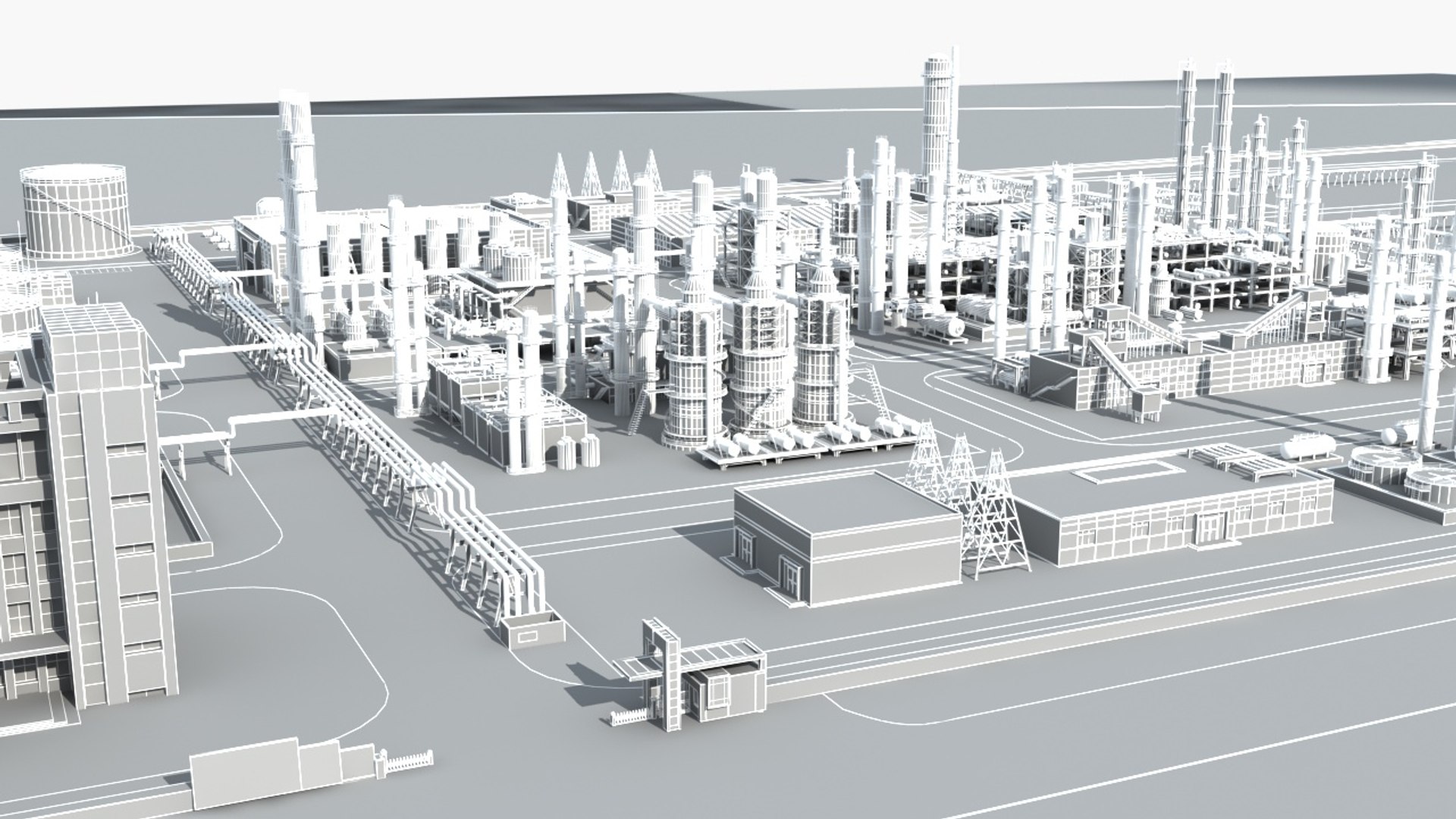 Chemical Plant 2 3D model - TurboSquid 2072629