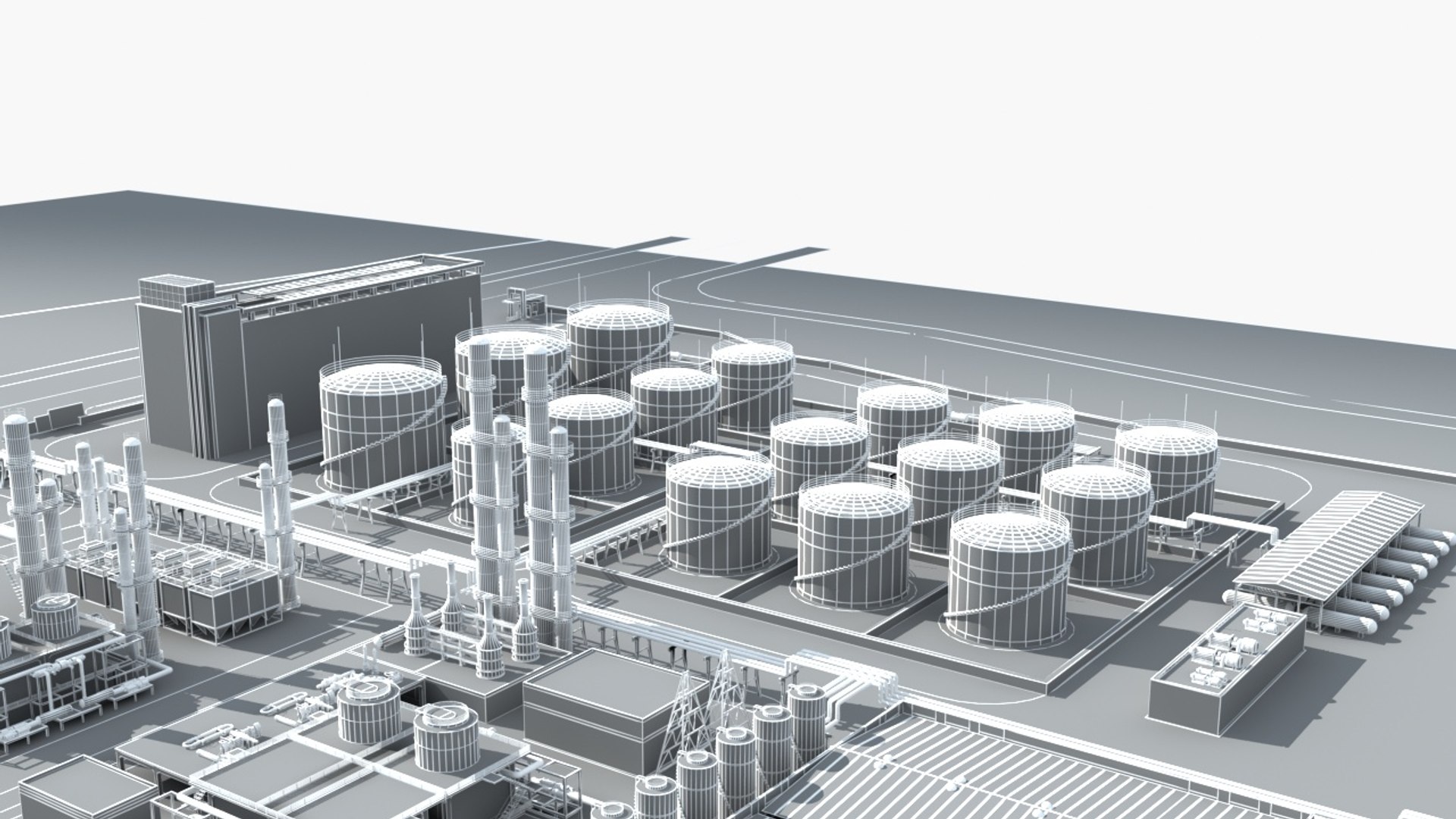 Chemical Plant 2 3D model - TurboSquid 2072629