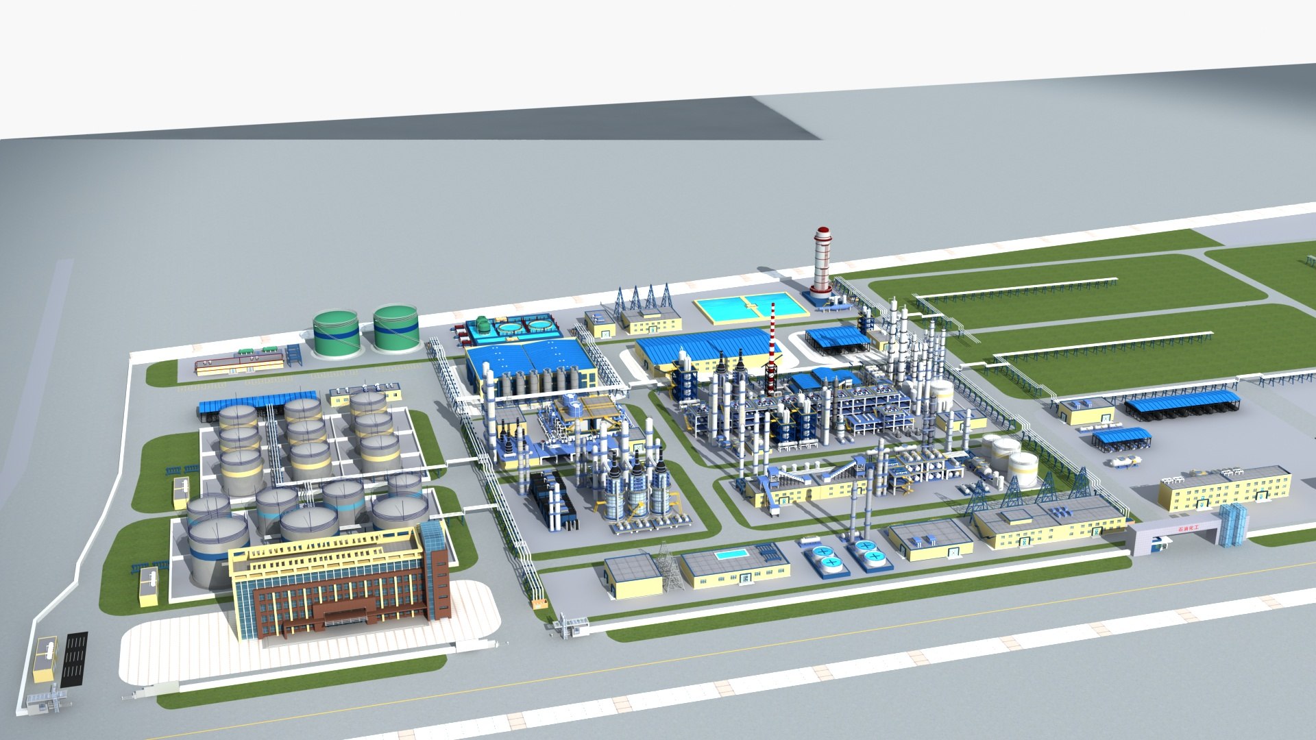 Chemical Plant 2 3D Model - TurboSquid 2072629