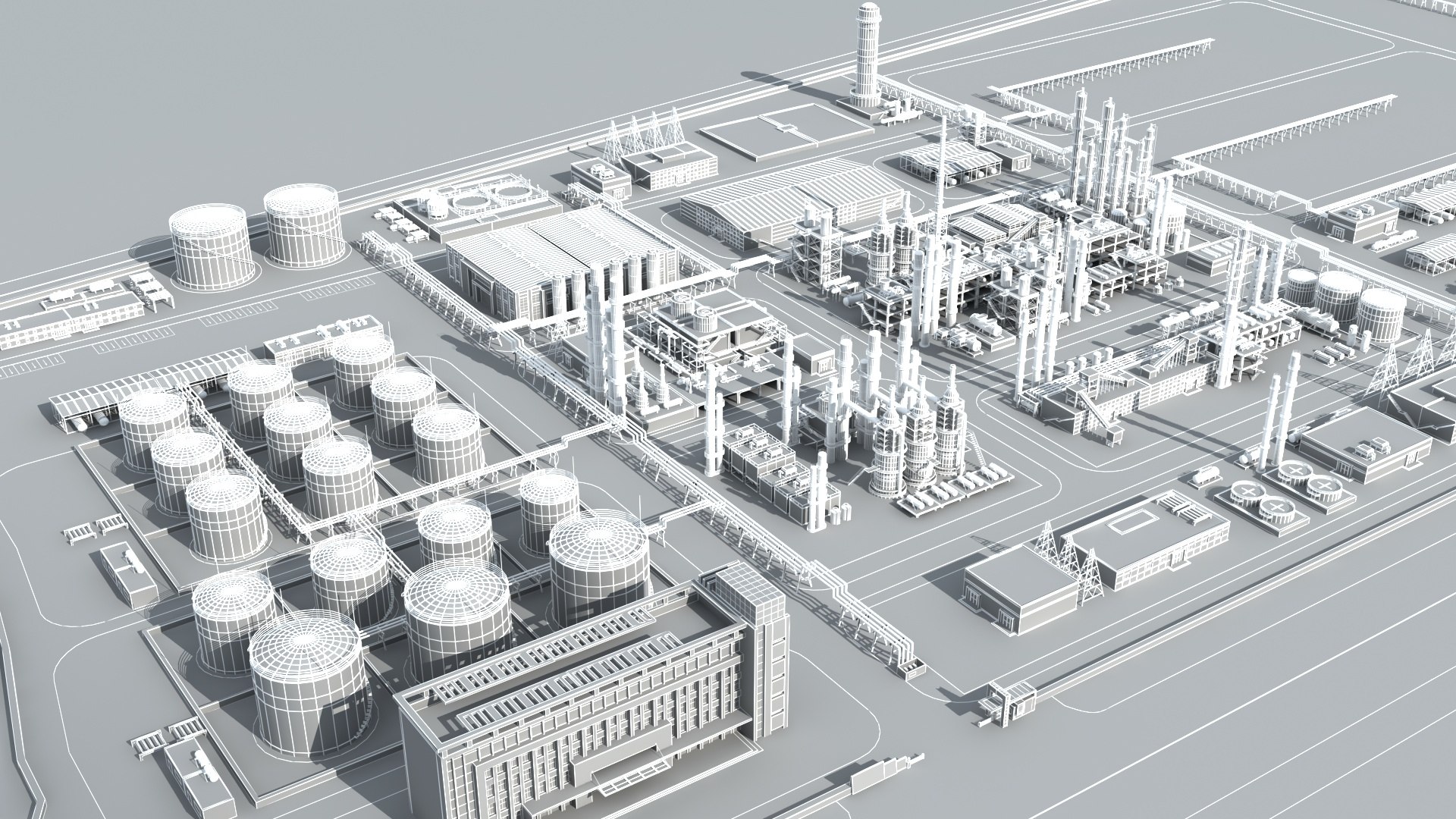 Chemical Plant 2 3D model - TurboSquid 2072629