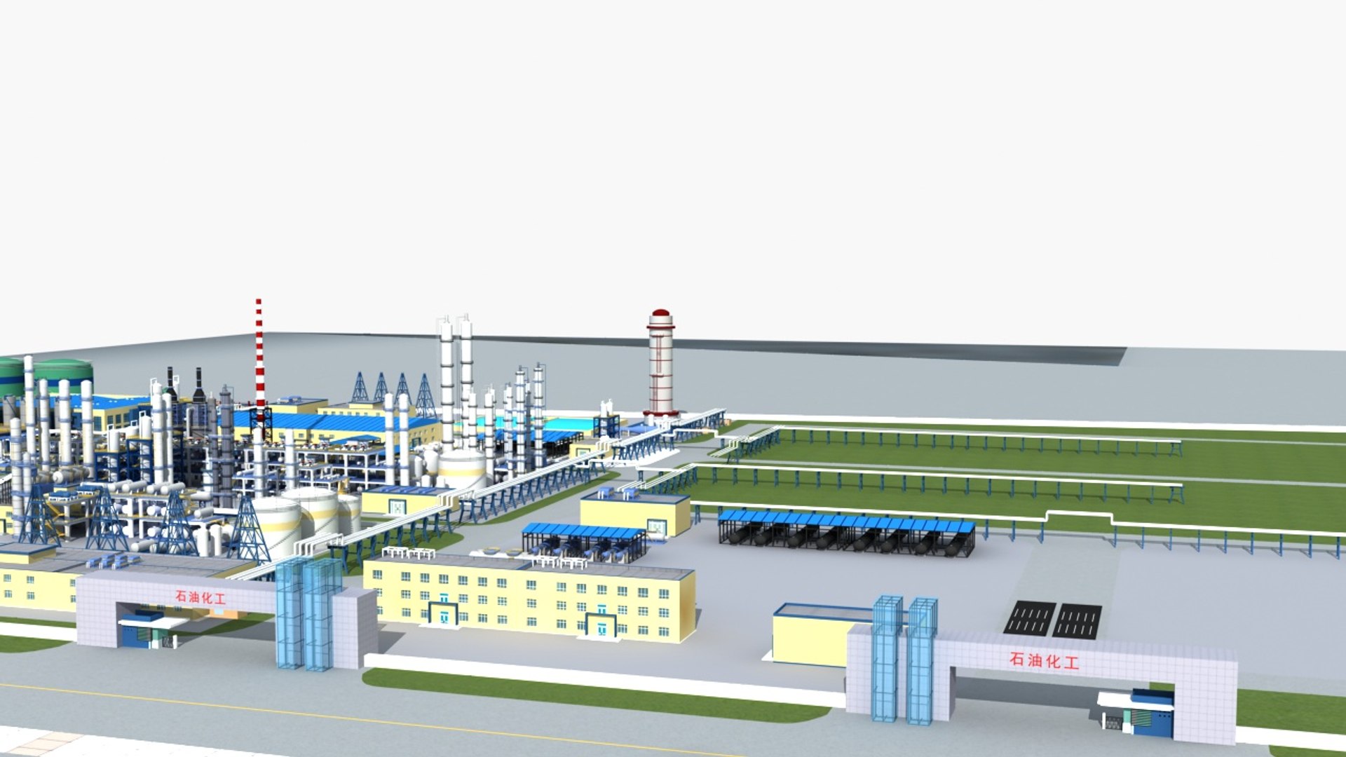 Chemical Plant 2 3D Model - TurboSquid 2072629