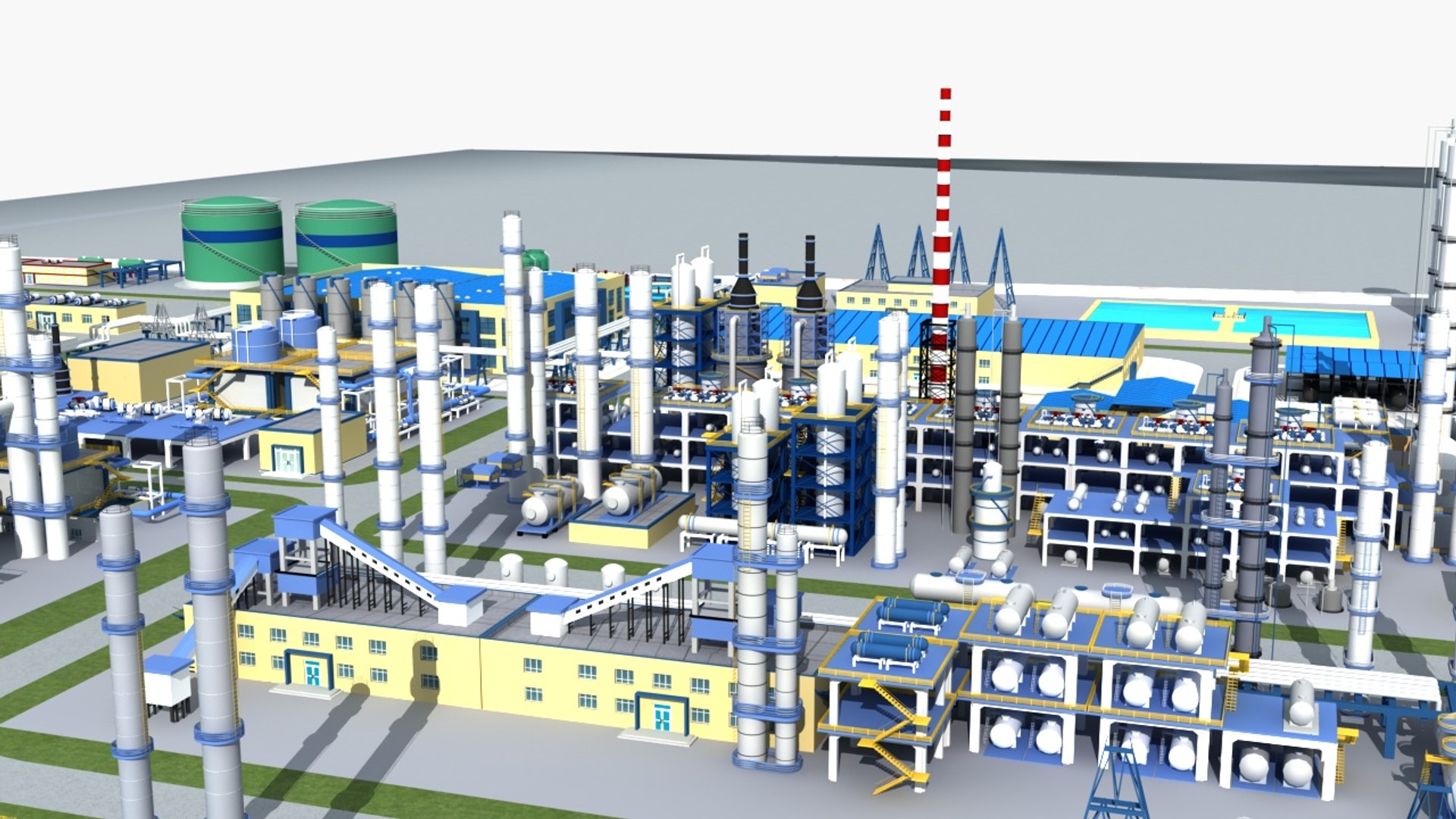 Chemical Plant 2 3D Model - TurboSquid 2072629