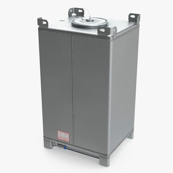 modelo 3d Contenedor IBC de acero inoxidable de 550 galones ...