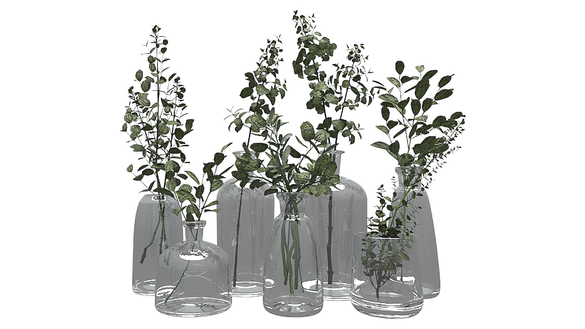 3D Model Sketchup Vase Plants - TurboSquid 2287252