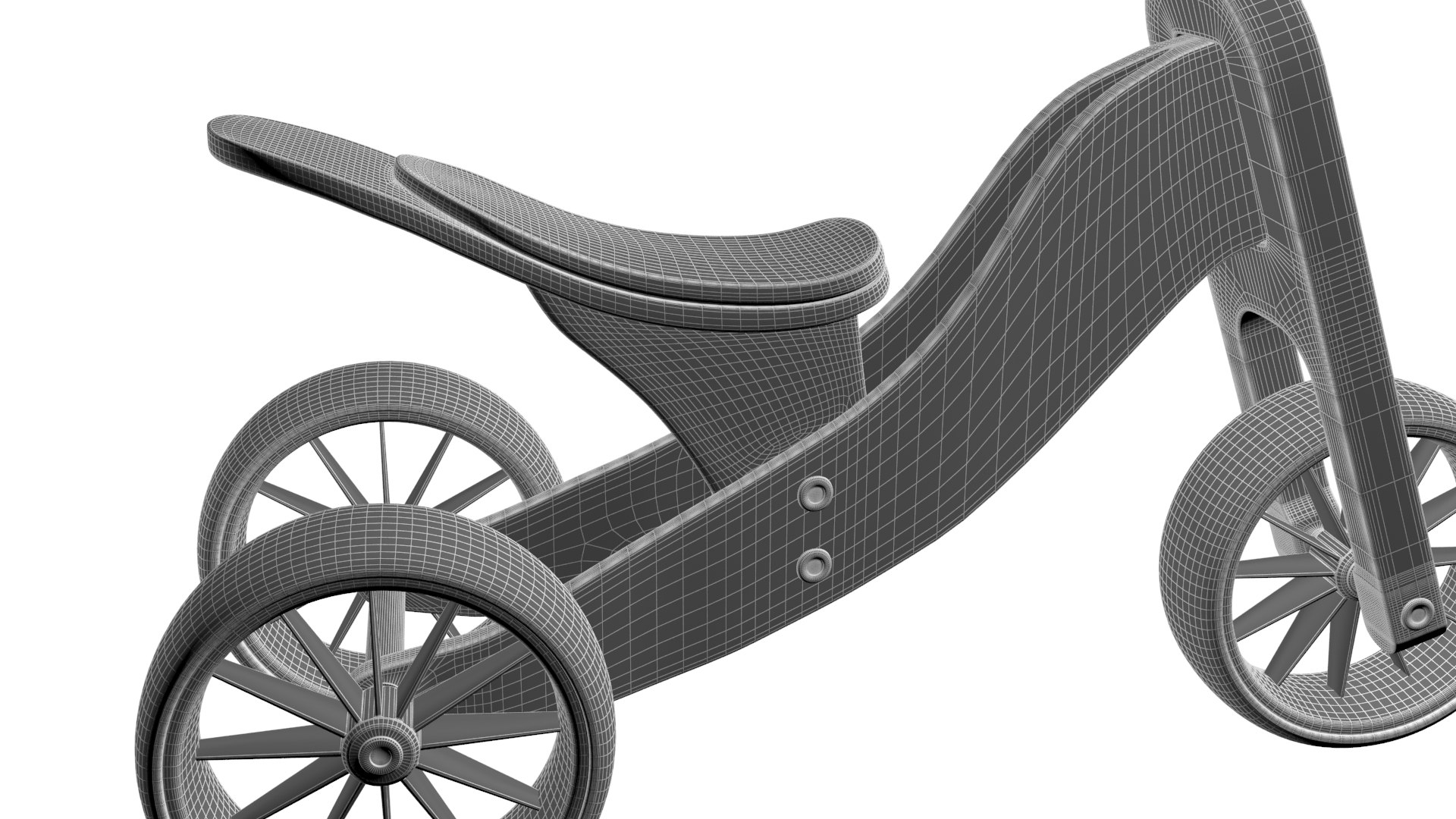 Wooden bike model - TurboSquid 1339673