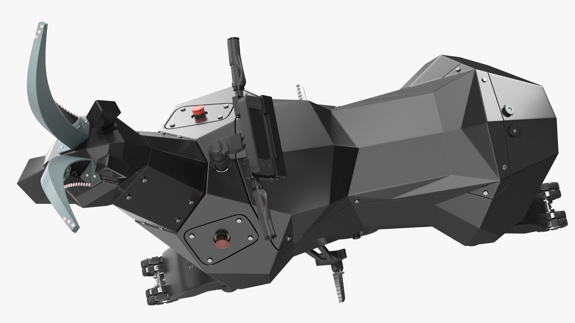 Black Ridable Goat Robot Rigged For Cinema 4D Model - TurboSquid 2233016