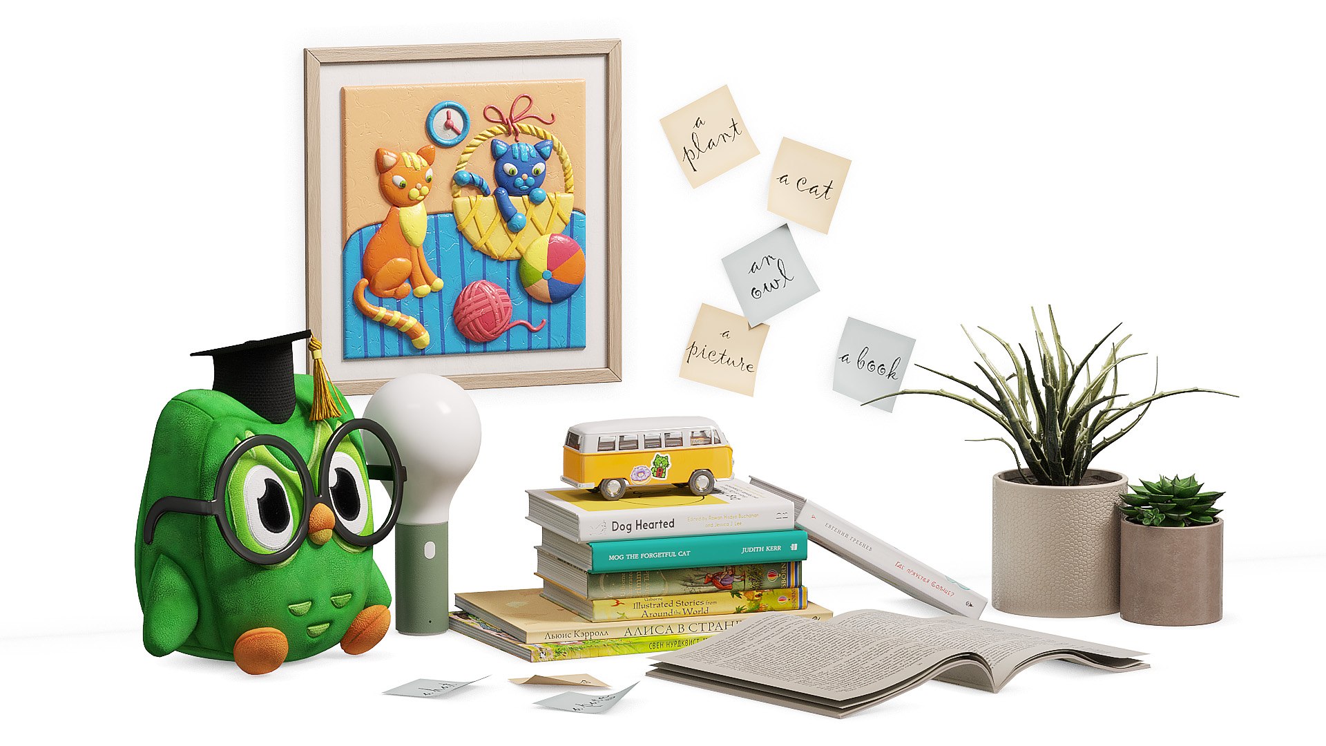 3D Decor Set English Lesson - TurboSquid 2135985