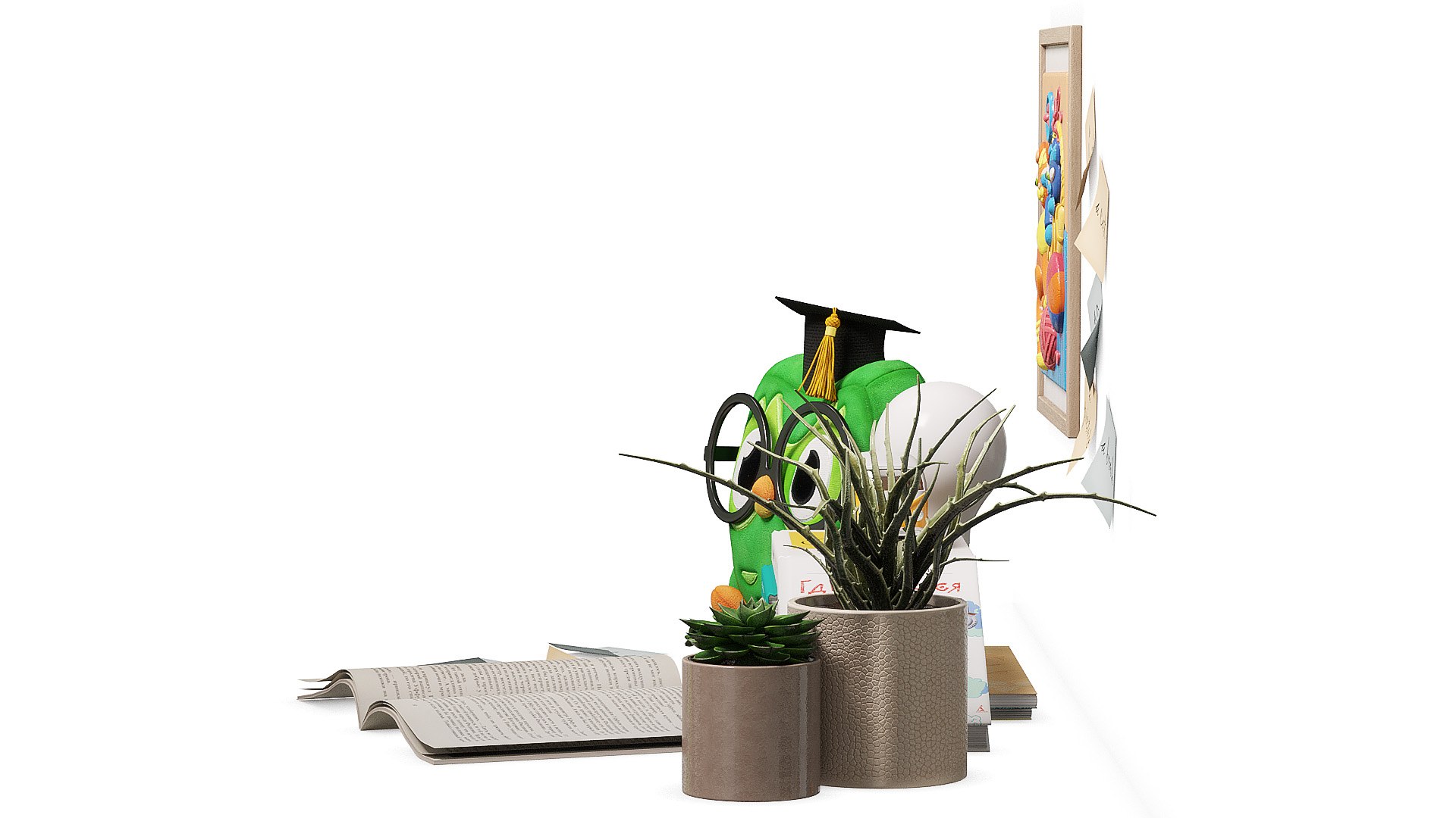 3D Decor Set English Lesson - TurboSquid 2135985