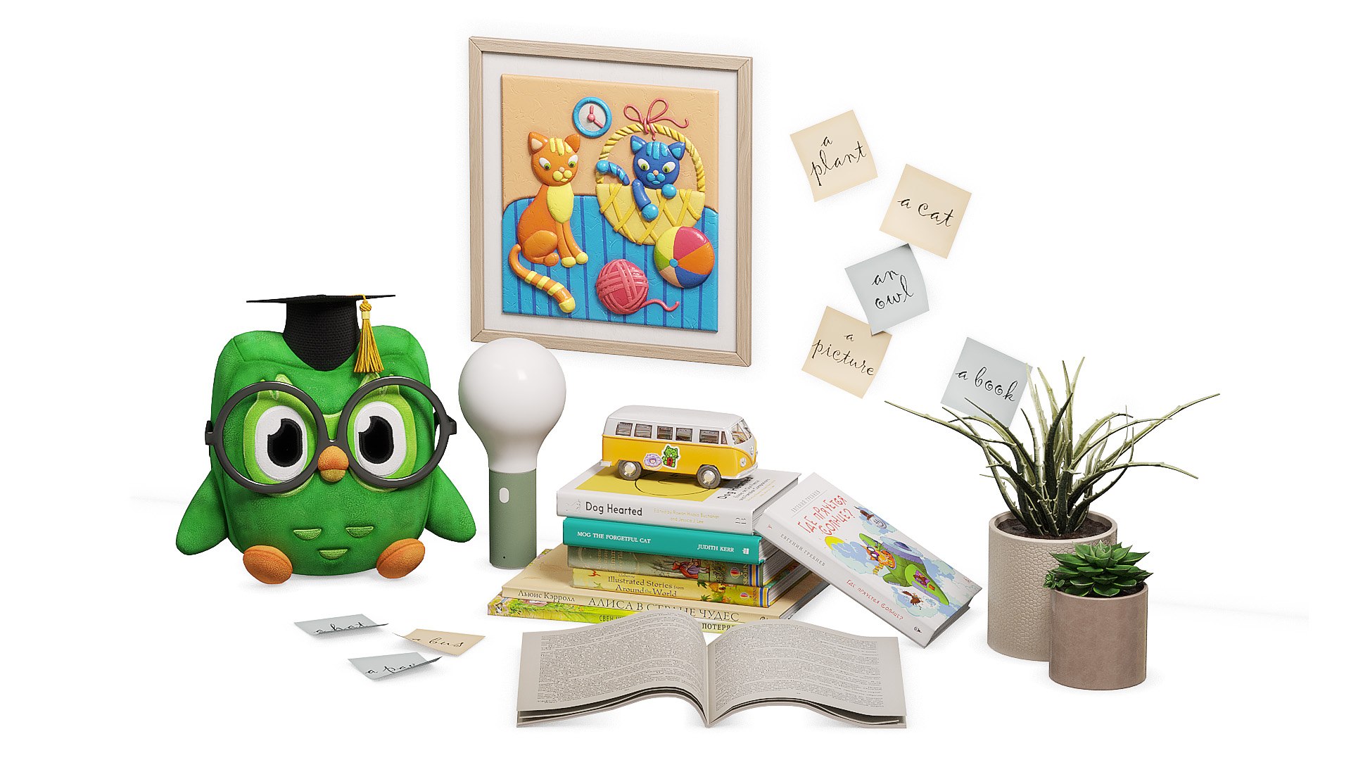 3D Decor Set English Lesson - TurboSquid 2135985
