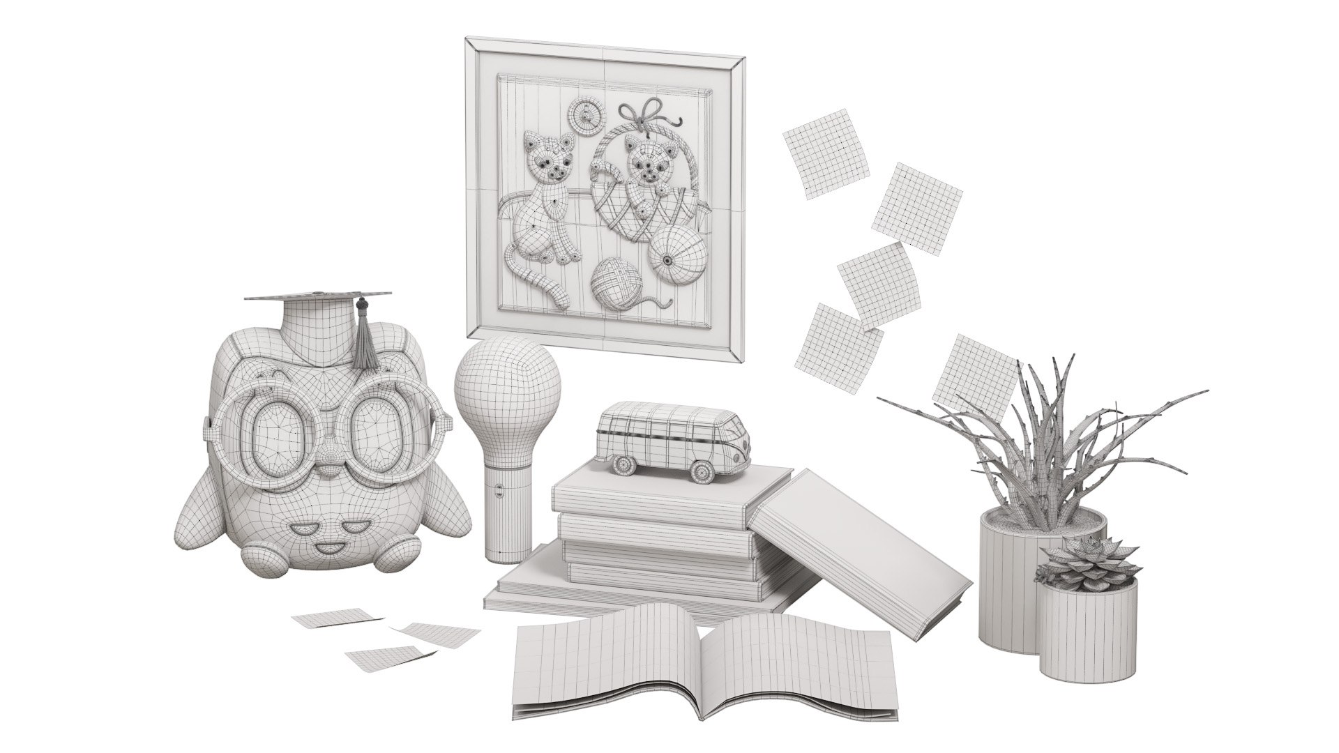 3D Decor Set English Lesson - TurboSquid 2135985