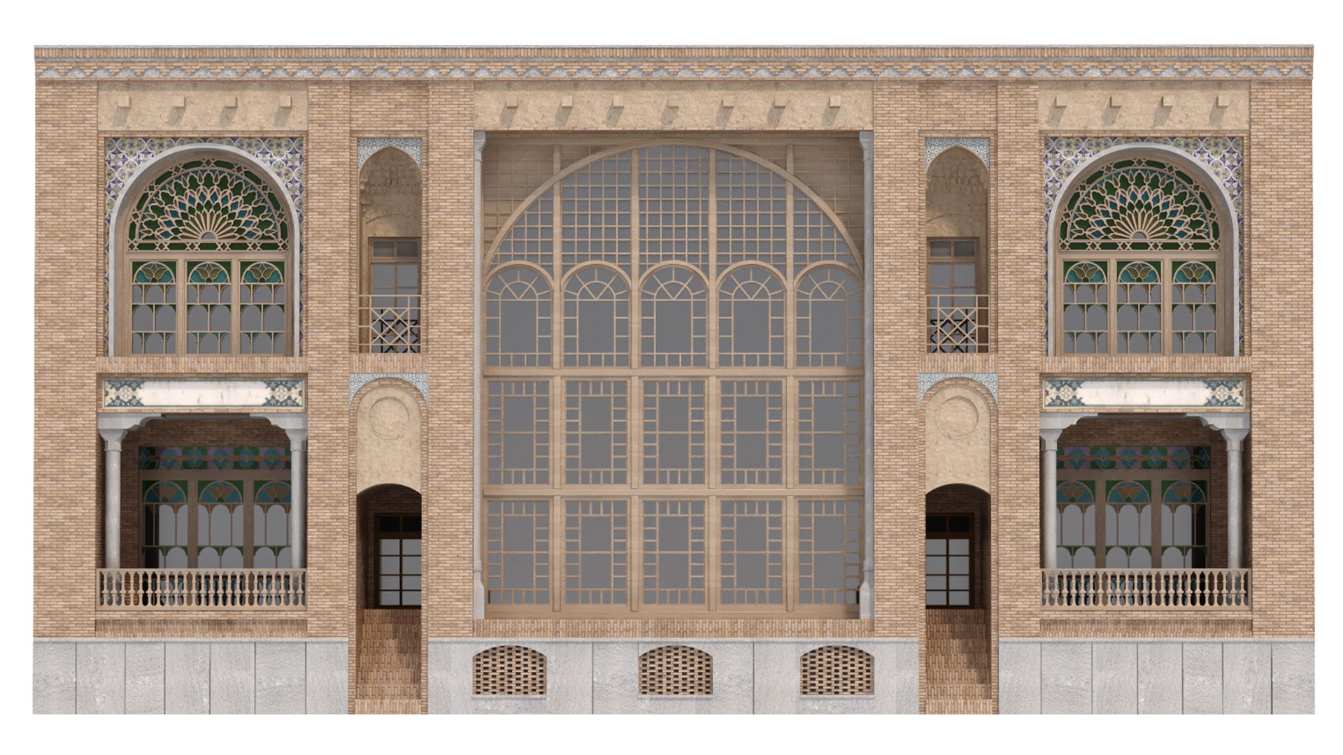 3D Arabic-Turkish-Persian Mansion 3D Model Of Qajar House Set 509 3D ...