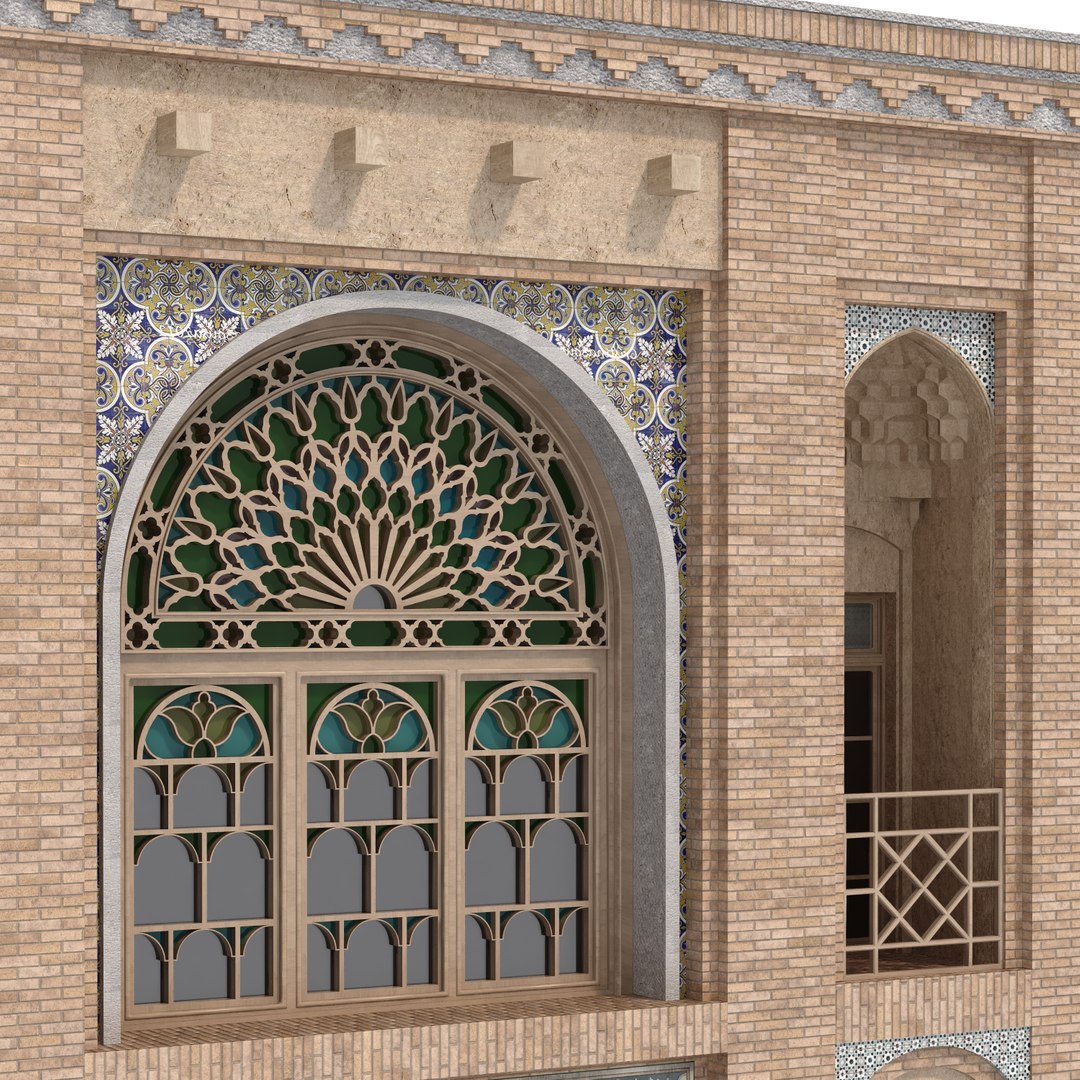 3D Arabic-Turkish-Persian Mansion 3D Model Of Qajar House Set 509 3D ...