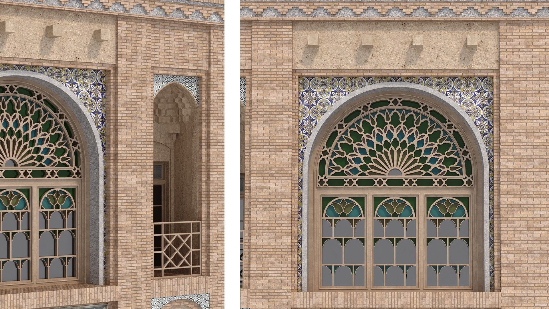 3D Arabic-Turkish-Persian Mansion 3D Model Of Qajar House Set 509 3D ...