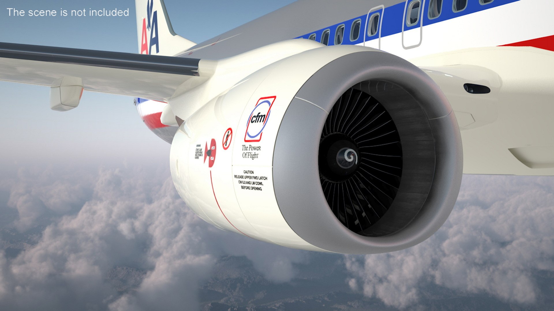 American Airlines Boeing 737-900 With Interior Rigged 3D - TurboSquid 2357110