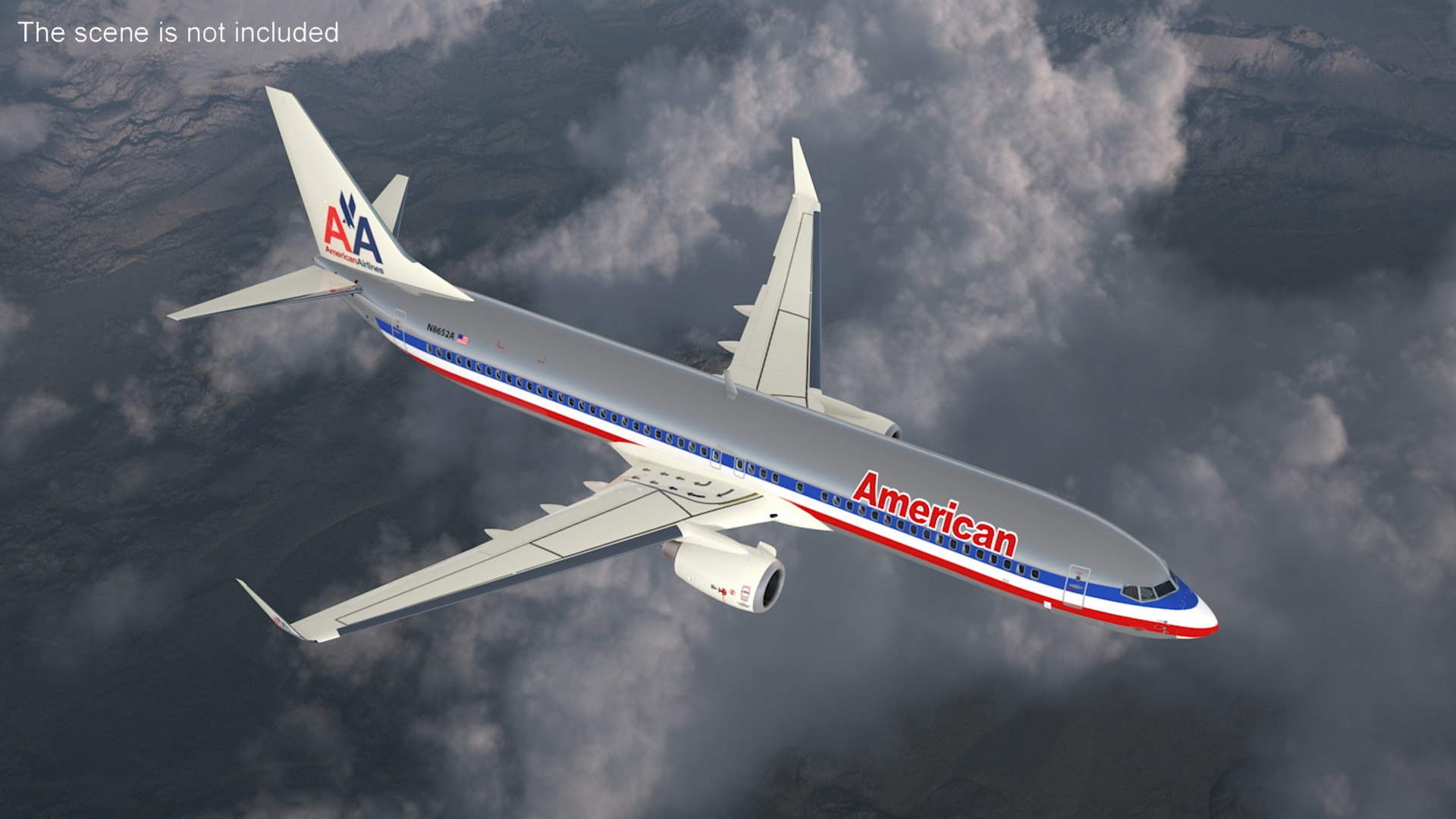 American Airlines Boeing 737-900 With Interior Rigged 3D - TurboSquid ...