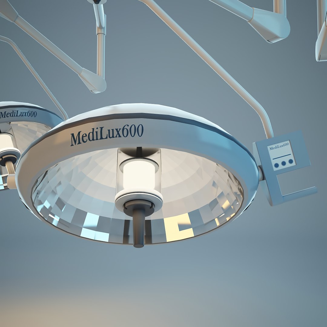 3d Medical Operating Lights Model