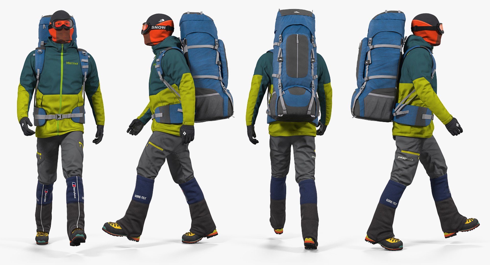 3D man traveler backpack walking - TurboSquid 1268943