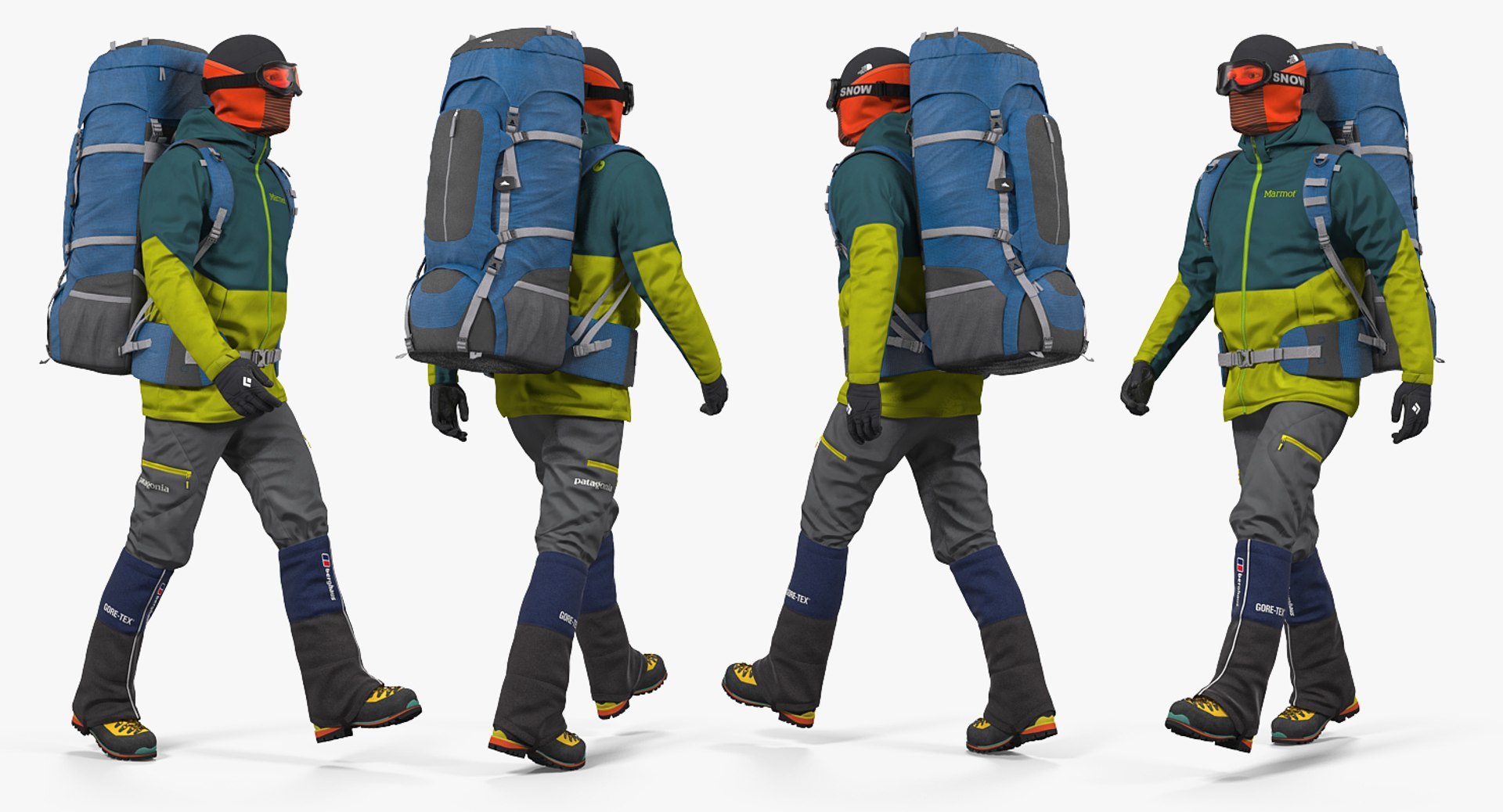 3D man traveler backpack walking - TurboSquid 1268943