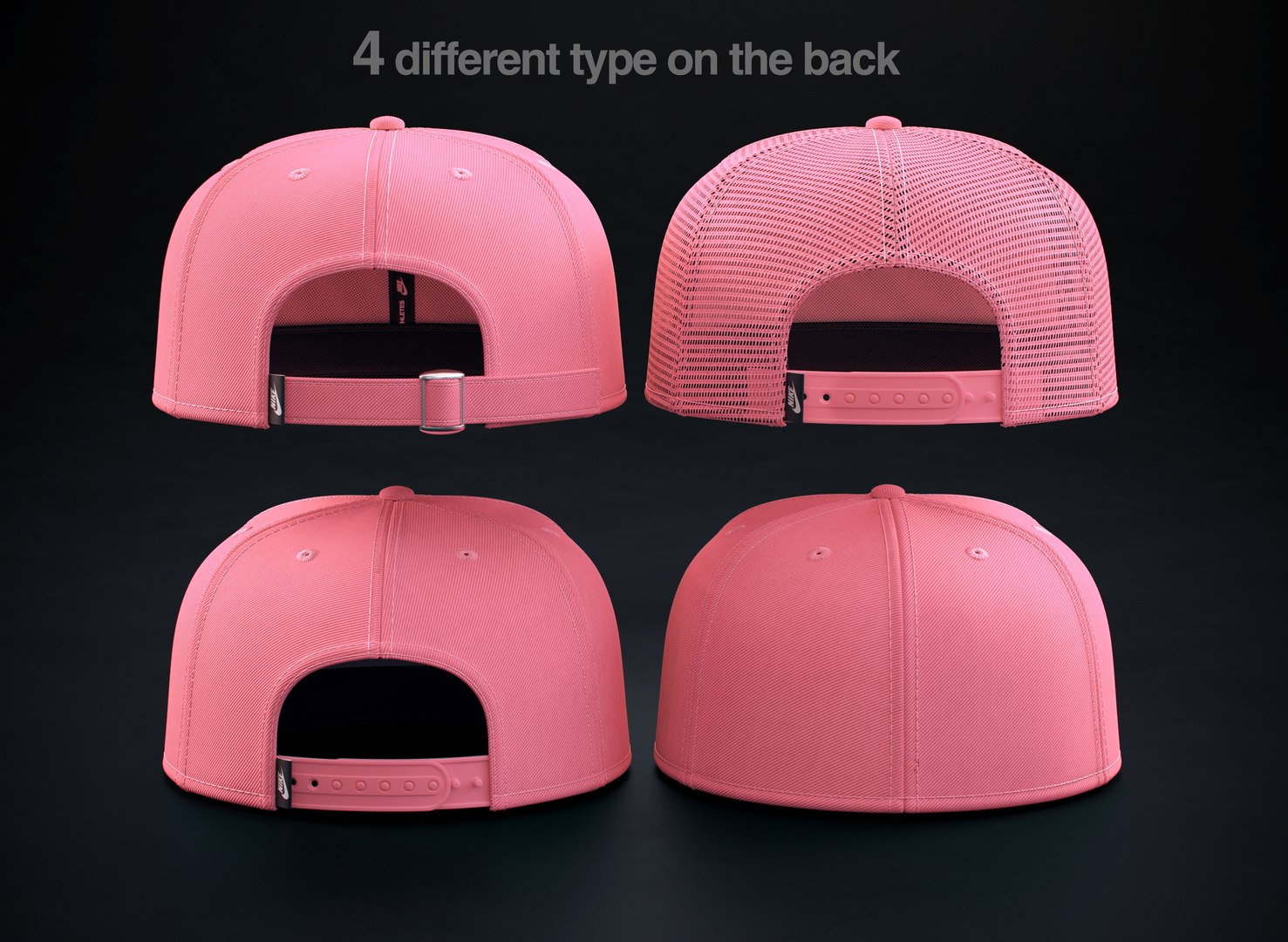 Baseball Cap Pink 3D Model - TurboSquid 2037788