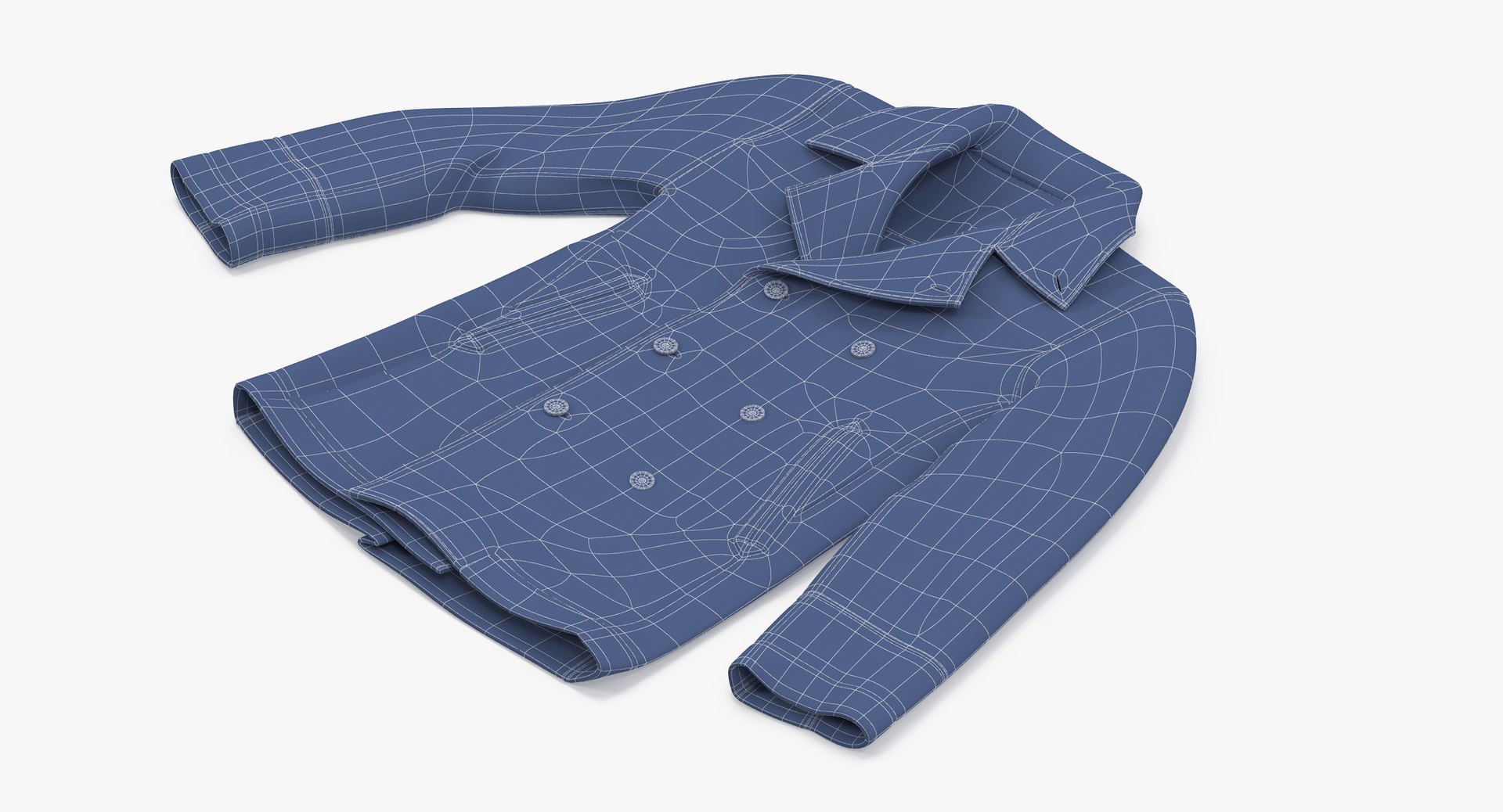 Winter Coat 01 3d Model