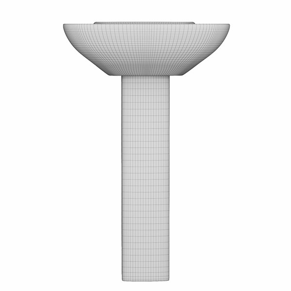 3D pedestal wash basin bathroom sink - TurboSquid 1692128
