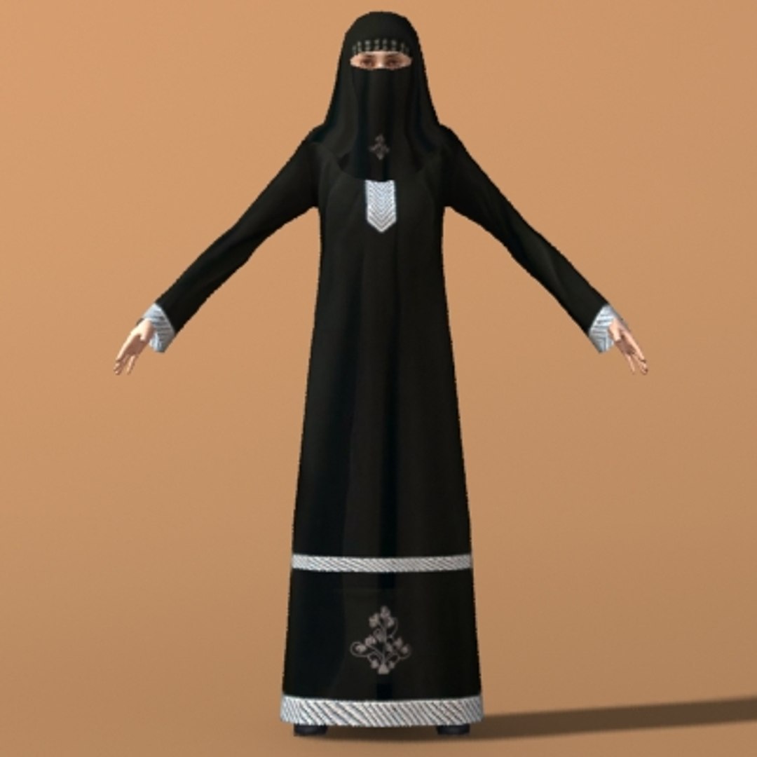 3d Arab Woman Character Model
